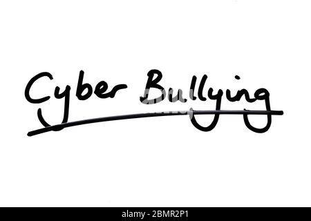 Cyber Security handwritten on a white background Stock Photo - Alamy