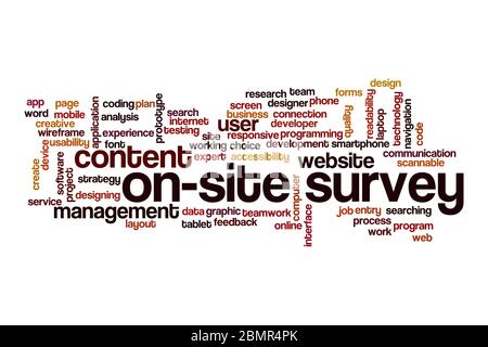 Survey word cloud Stock Photo - Alamy