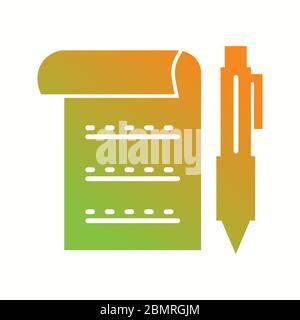 Beautiful Report Vector Glyph icon Stock Vector Image & Art - Alamy
