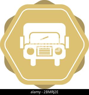 Beautiful School bus Vector Glyph Icon Stock Vector Image & Art - Alamy