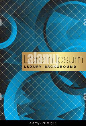 Circle geometric background. Metallic color shiny circles and round shapes. Vector Illustration ...