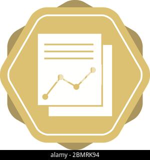 Beautiful Graph report Vector Glyph icon Stock Vector Image & Art - Alamy