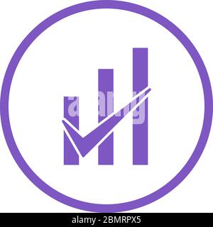 Beautiful Checked graph Vector Glyph icon Stock Vector Image & Art - Alamy