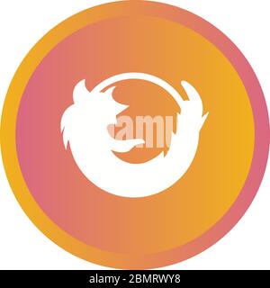Beautiful Firefox Vector Glyph icon Stock Vector Image & Art - Alamy