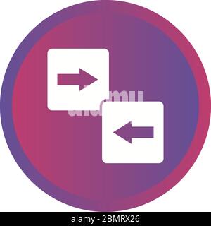 Beautiful Directional arrows Vector Glyph icon Stock Vector Image & Art ...