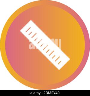 Beautiful Ruler Vector Glyph icon Stock Vector Image & Art - Alamy