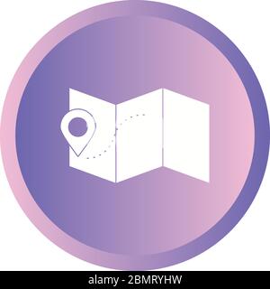 Beautiful Mark on maps Vector Glyph icon Stock Vector Image & Art - Alamy