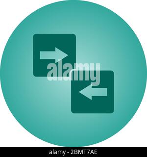 Beautiful Directional arrows Vector Glyph icon Stock Vector Image & Art ...