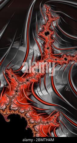 Ornate colourful 3D background, Artistic and imaginative digitally ...