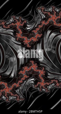 Ornate colourful 3D background, Artistic and imaginative digitally ...