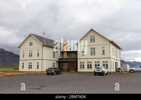 Budakirkja and Hotel Budir, Snaefellsnes Peninsula, Iceland Stock Photo ...