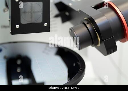 Ellipsometer tool in a laboratory. Ellipsometry is an optical technique ...