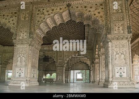 Rang Mahal Red Fort Delhi India interior built by Shah Jahan 1639-48 ...