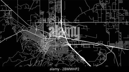 Urban vector city map of Helena, USA. Montana state capital Stock ...