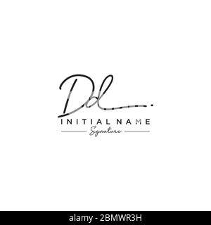 DD Initial letter handwriting and signature logo. A concept handwriting ...