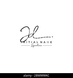 JD Letter Signature Logo Template elegant design logo. Hand drawn ...
