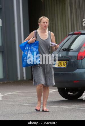 Sarah Ayton has her car cleaned and visits a tennis shop, Chichester ...