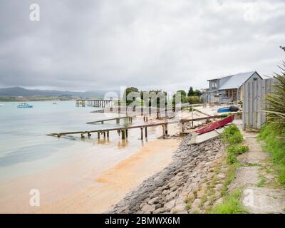 Fleur's Place restaurant, Moeraki, New Zealand Stock Photo - Alamy