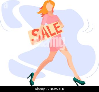 Sales Promotion Girl Stock Vector Image & Art - Alamy