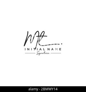 MT Letter Signature Logo Template elegant design logo Sign Symbol ...