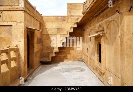 Architecture of old Haveli with stairs and doors at city palace museum ...