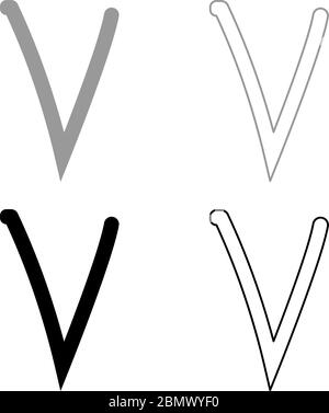 Nu greek symbol small letter lowercase font icon in circle round black ...