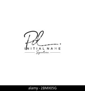 PD Letter Signature Logo Template elegant design logo. Hand drawn ...