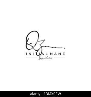 QZ Signature Logo Template Vector Stock Vector Image & Art - Alamy
