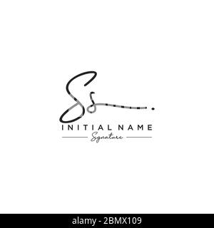 Letter SS Signature Logo Template Vector Stock Vector Image & Art - Alamy