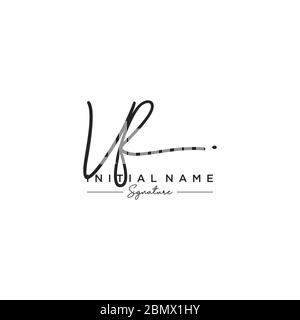 VF Initial letter handwriting and signature logo. A concept handwriting ...