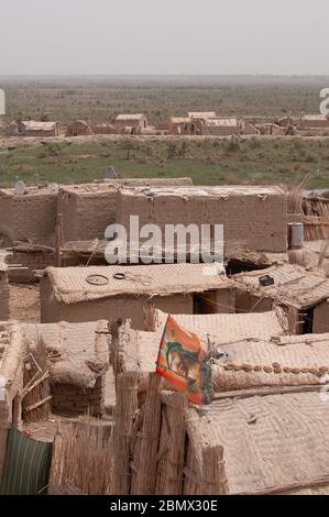 Traditional Marsh Arab buildings, constructed using reeds, Southern ...