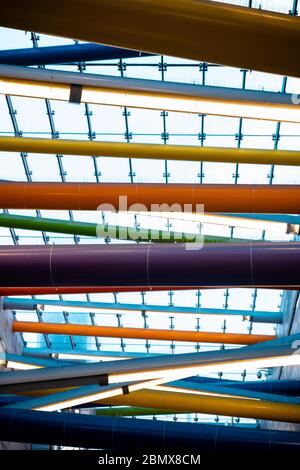 Germany, Leipzig, Empty escalator Stock Photo - Alamy