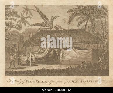 The Body of a Tee, a Chief, as Preserved after Death, in Otaheite, 1784 ...