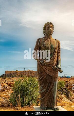 Cleobulus monument, statue of the Ancient Greek poet and Philosopher ...