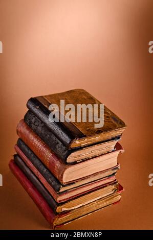 old antique books from scuffs and scratches Stock Photo - Alamy