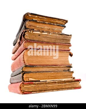 old antique books from scuffs and scratches Stock Photo - Alamy