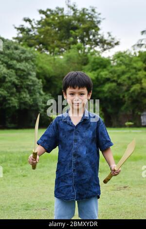 child wooden Sword Stock Photo - Alamy
