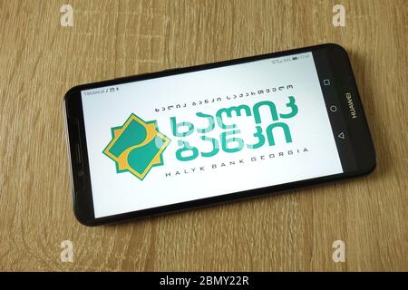 Halyk Bank logo displayed on smartphone Stock Photo - Alamy