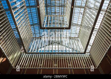 Amsterdam, Netherlands - September 9, 2018: Ceiling with hanging ...