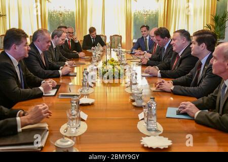 Secretary Pompeo Meets With Slovak President Kiska - 33195562708 Stock ...