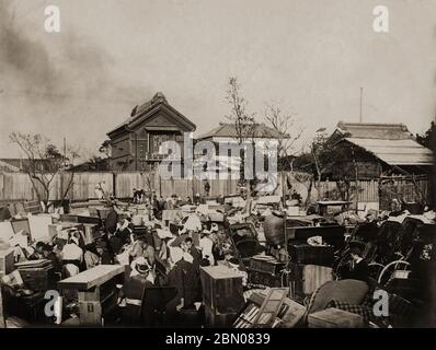 [ 1910s Japan - Traditional Japanese Houses with Thatched Roofs ...
