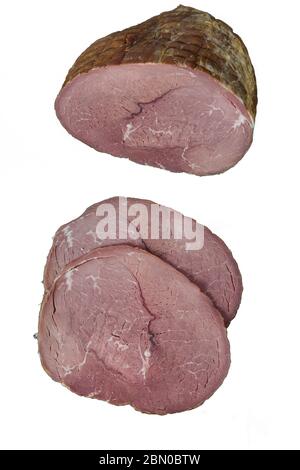 Sliced Smoked beef brisket, dried Meat. Turkish name; Fume Smoked Dana ...