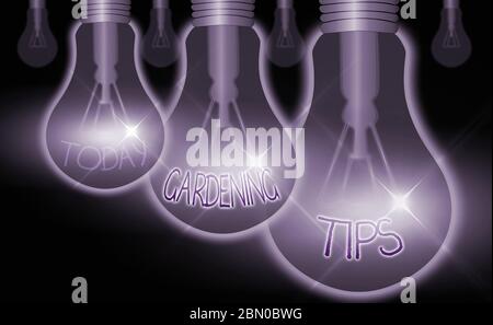 Conceptual hand writing showing Gardening Tips. Concept meaning Proper ...