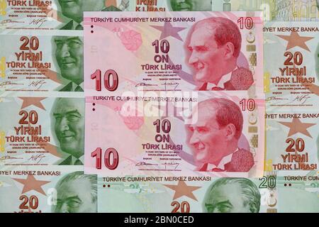 National currency notes of Turkey Stock Photo - Alamy