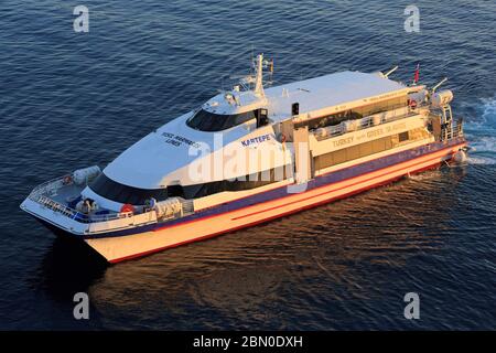 Ferry in Bodrum,Turkey,Mediterranean Stock Photo - Alamy