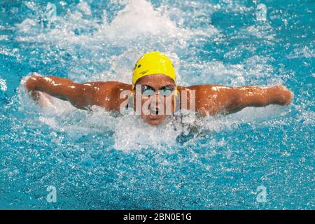 Petria Thomas (AUS) competes in the Women's 200 metre butterfly finals ...