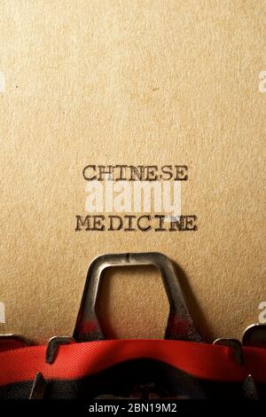 Chinese medicine text written on a paper Stock Photo - Alamy