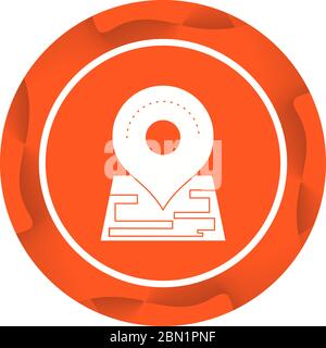Beautiful Mark place on map Vector Glyph icon Stock Vector Image & Art ...