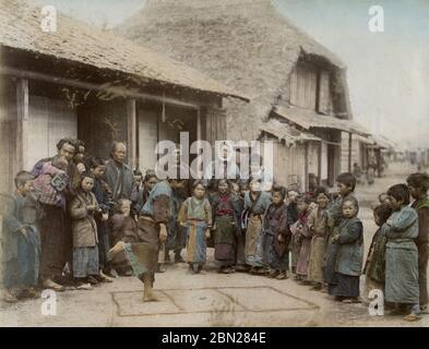 Children playing hopscotch, Japan Stock Photo - Alamy