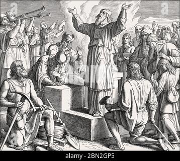 Rebuilding the second Temple when the Jewish exiles returned to ...